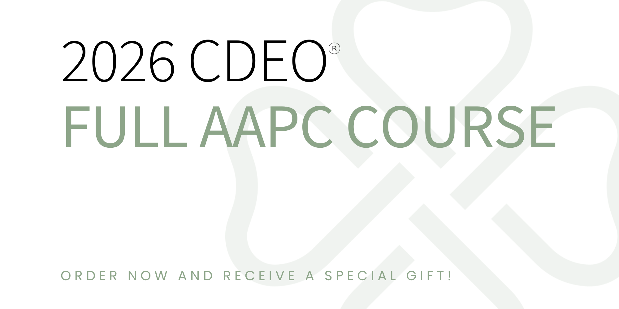2026 | CDEO®| AAPC COURSE