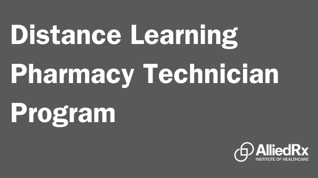 Distance Learning Pharmacy Technician Program | Family Care Pharmacy