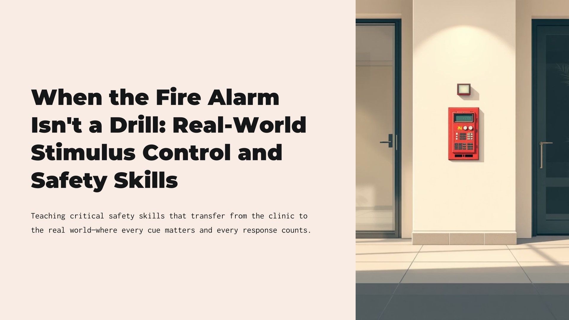 Teaching Safety Skills that Transfer