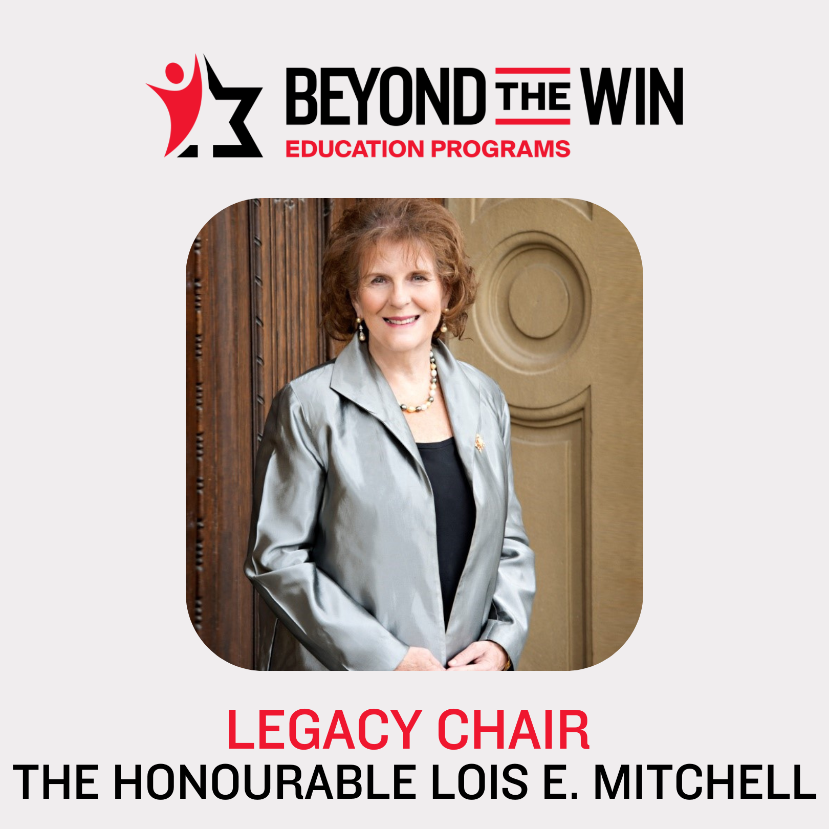 Former Alberta Lieutenant Governor, Lois Mitchell, Steps up for Education
