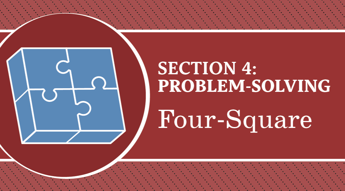 Independent Professional | Section 4 - Problem-Solving: Four-Square ...