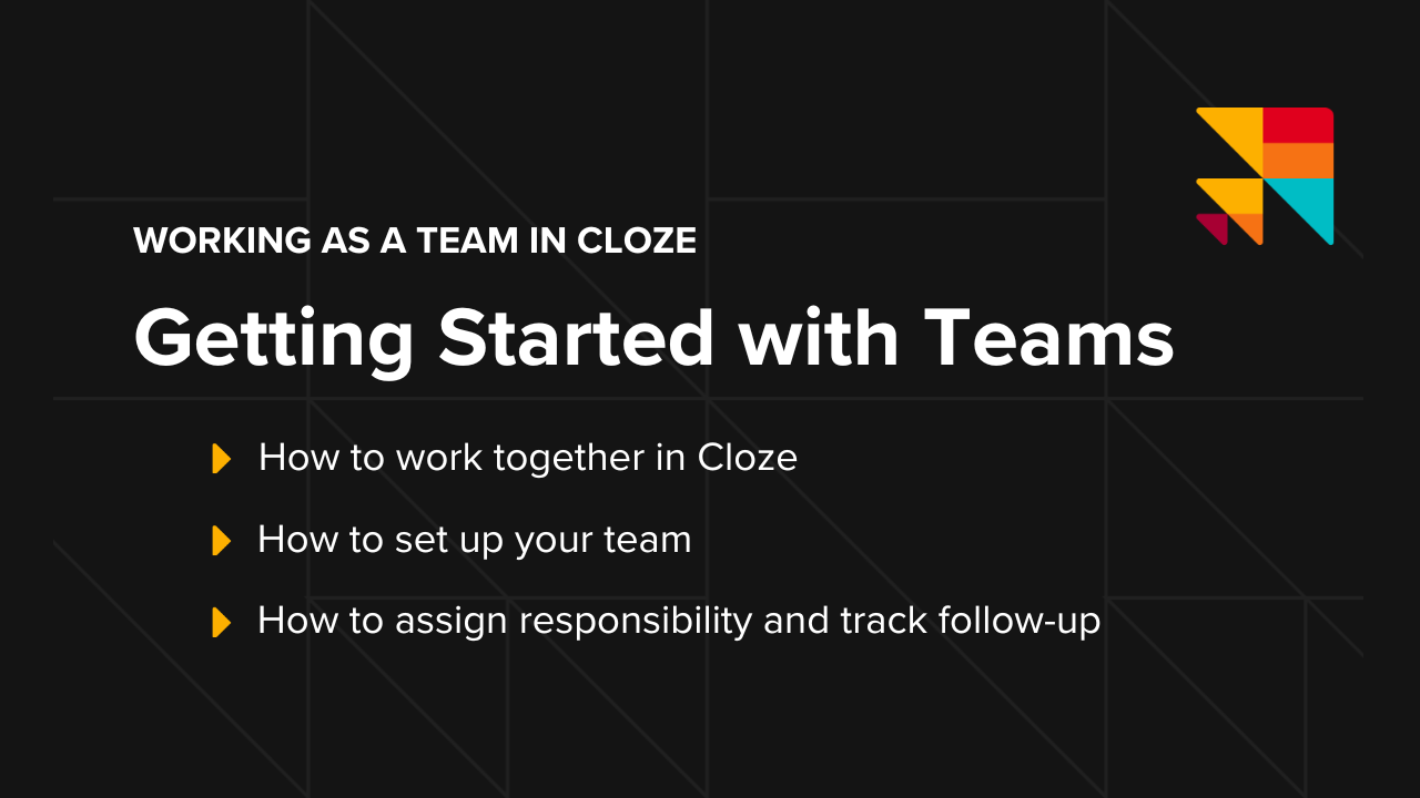 Getting Started with Teams in Cloze