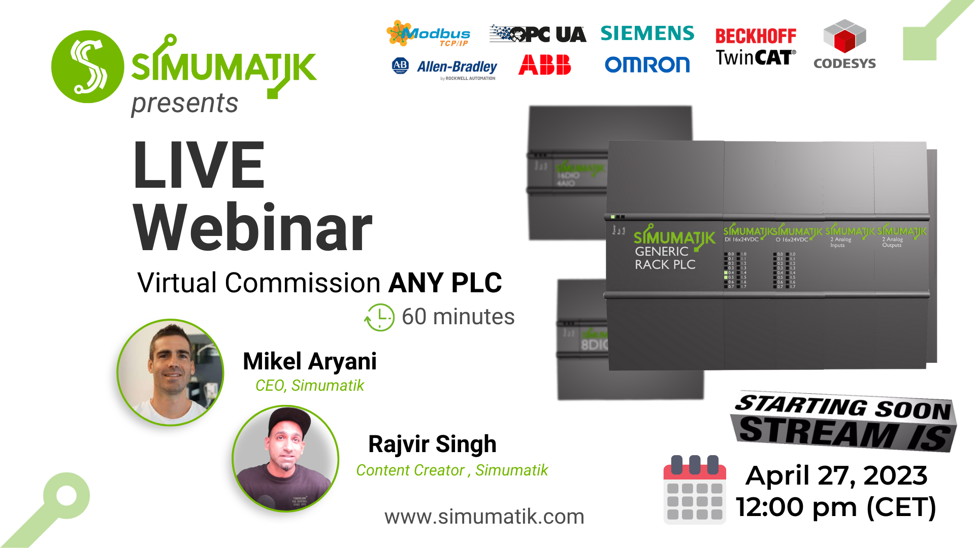Webinar: Virtual Commission ANY PLC