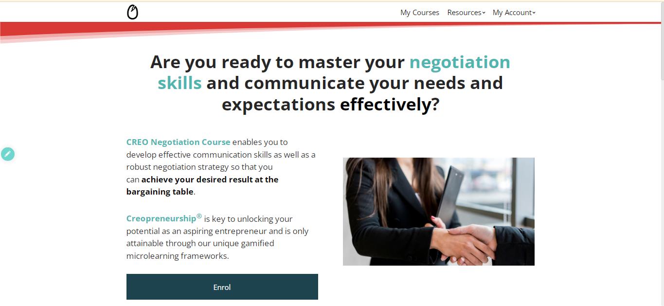 CREO Negotiation Course