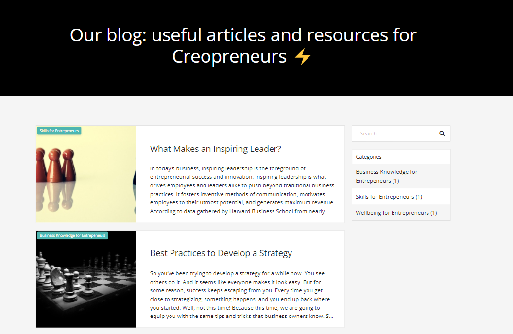 The Creopreneur Blog: Articles and Tips on Entrepreneurship and Skills