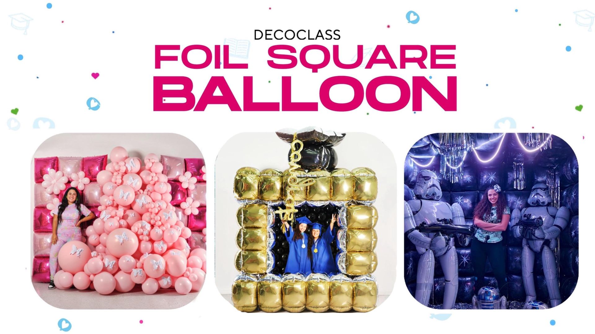 DecoClass Foil Square Balloon