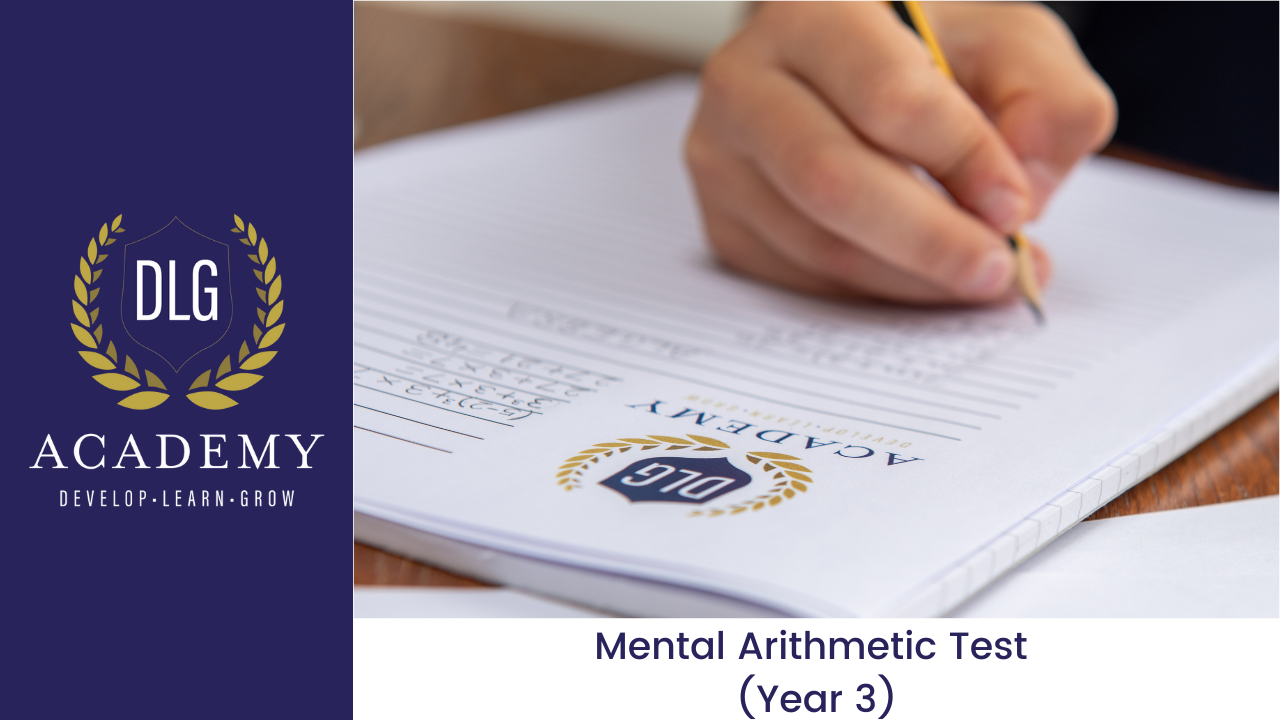 Mental Arithmetic Test (Year 3)
