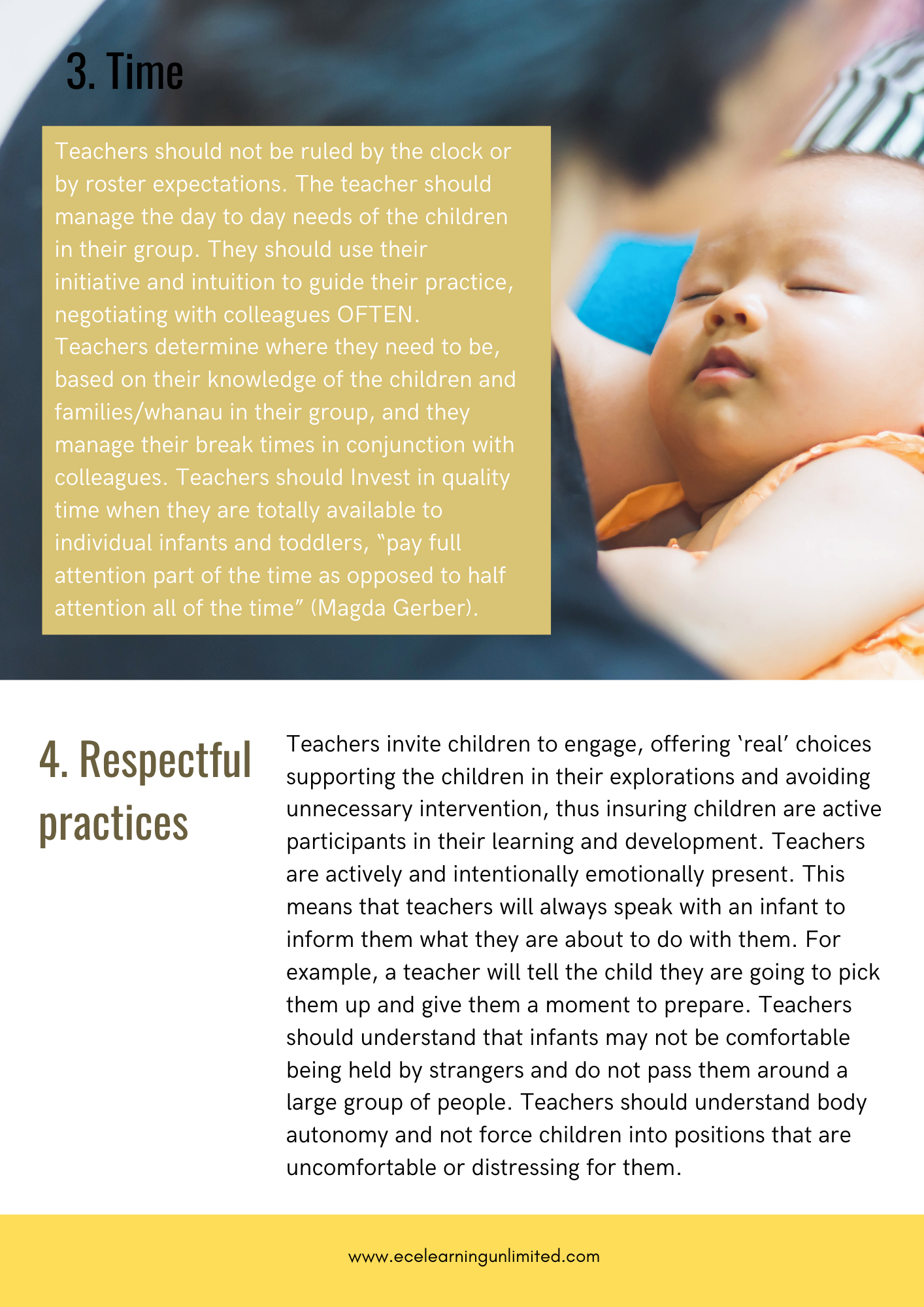 Infant and Toddler Educare: Four strategies for supporting relationships