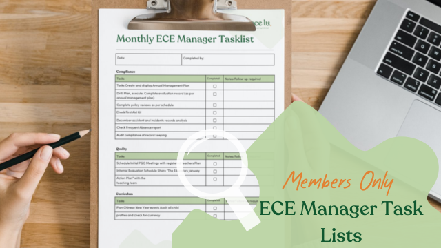 4-004 ECE Manager Task Lists