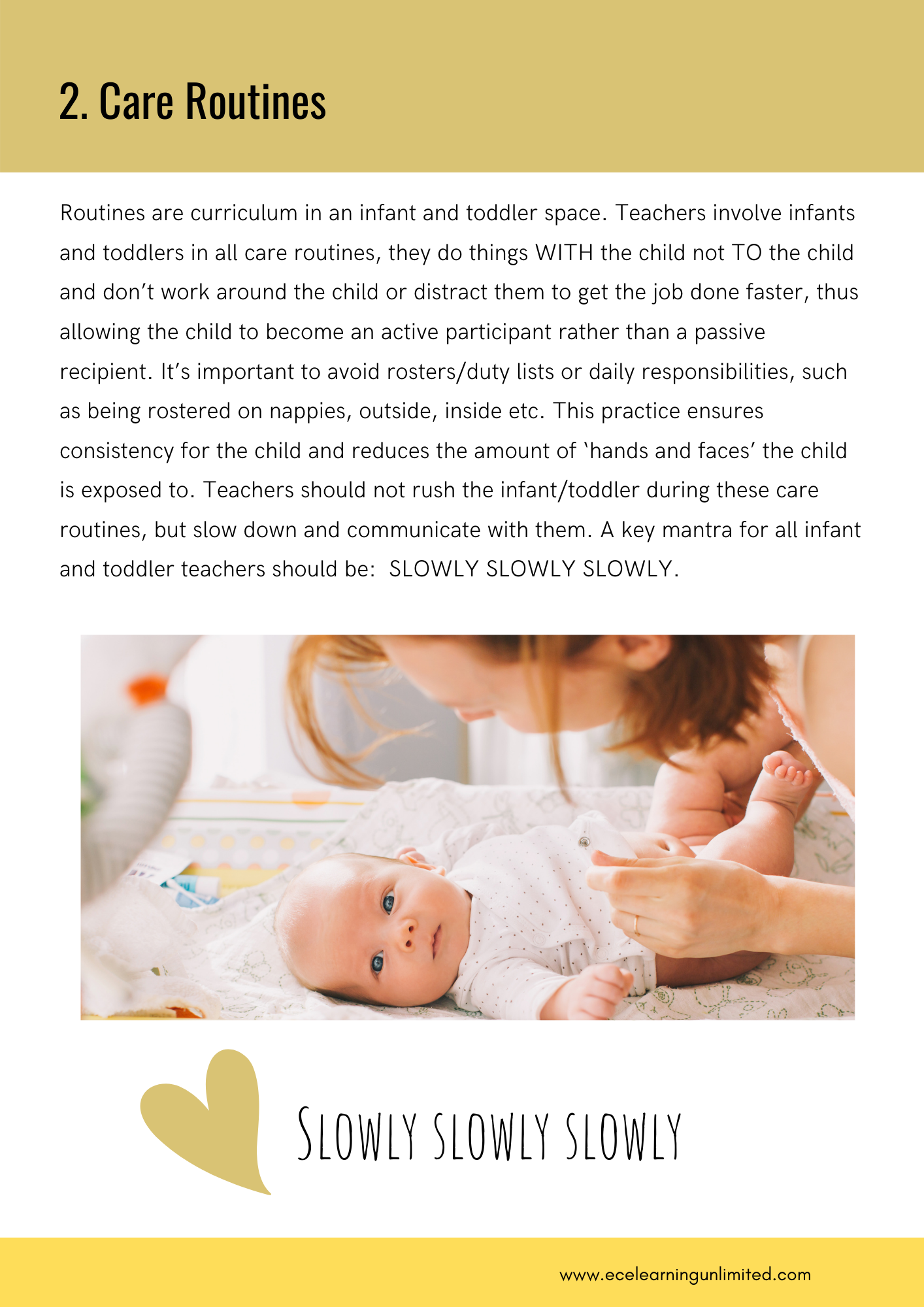 Infant and Toddler Educare: Four strategies for supporting relationships