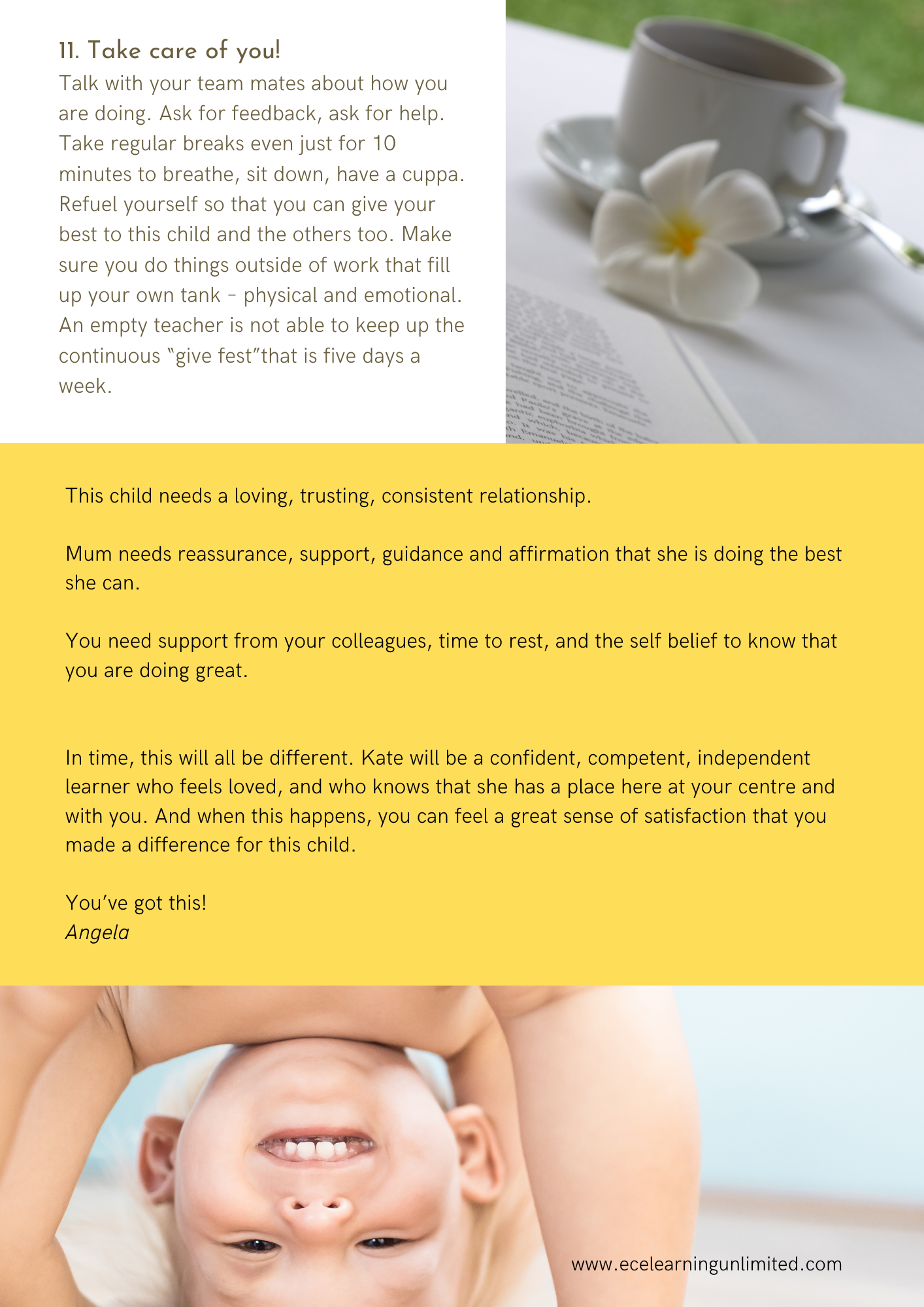 Resettling a child after an absence