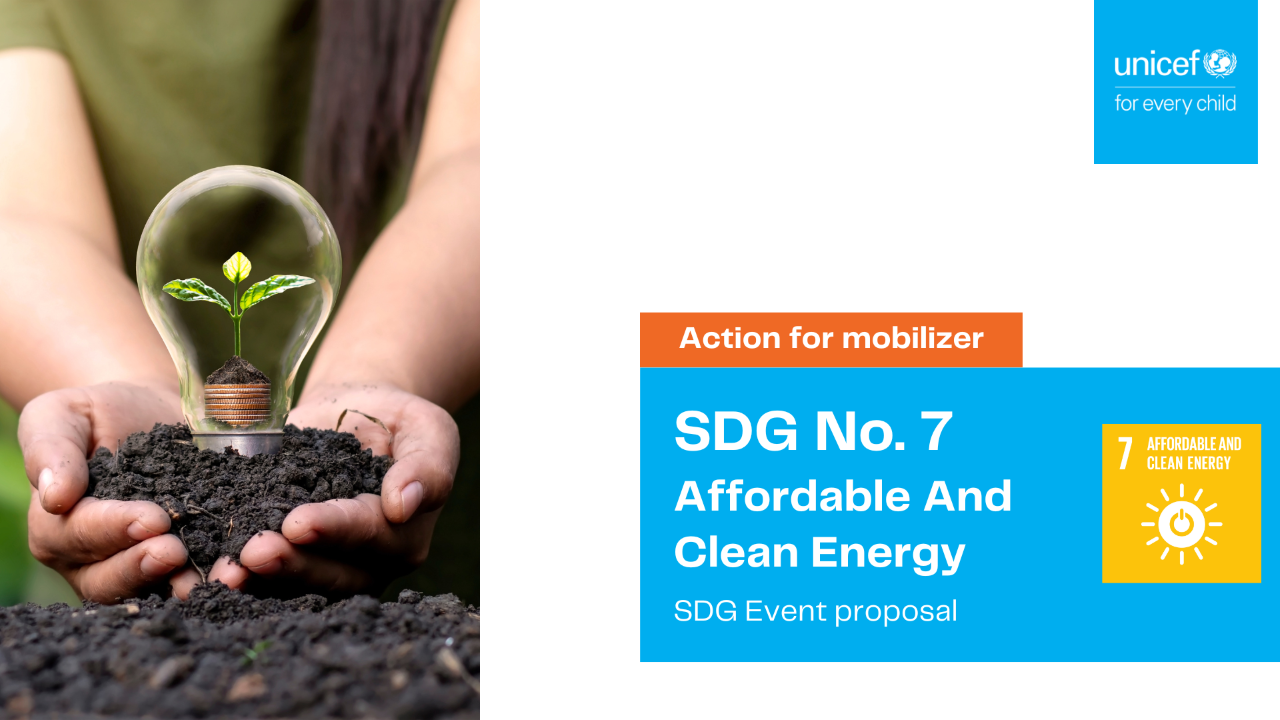 Action (4): SDG 7 Event proposal