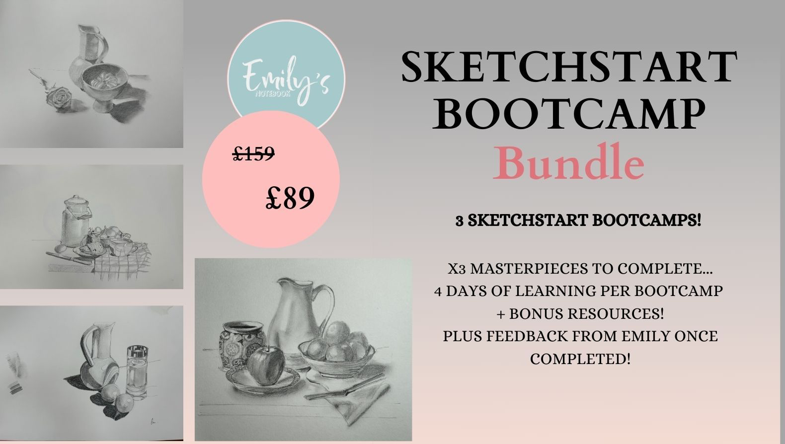 SketchStart Bootcamp Pack x3