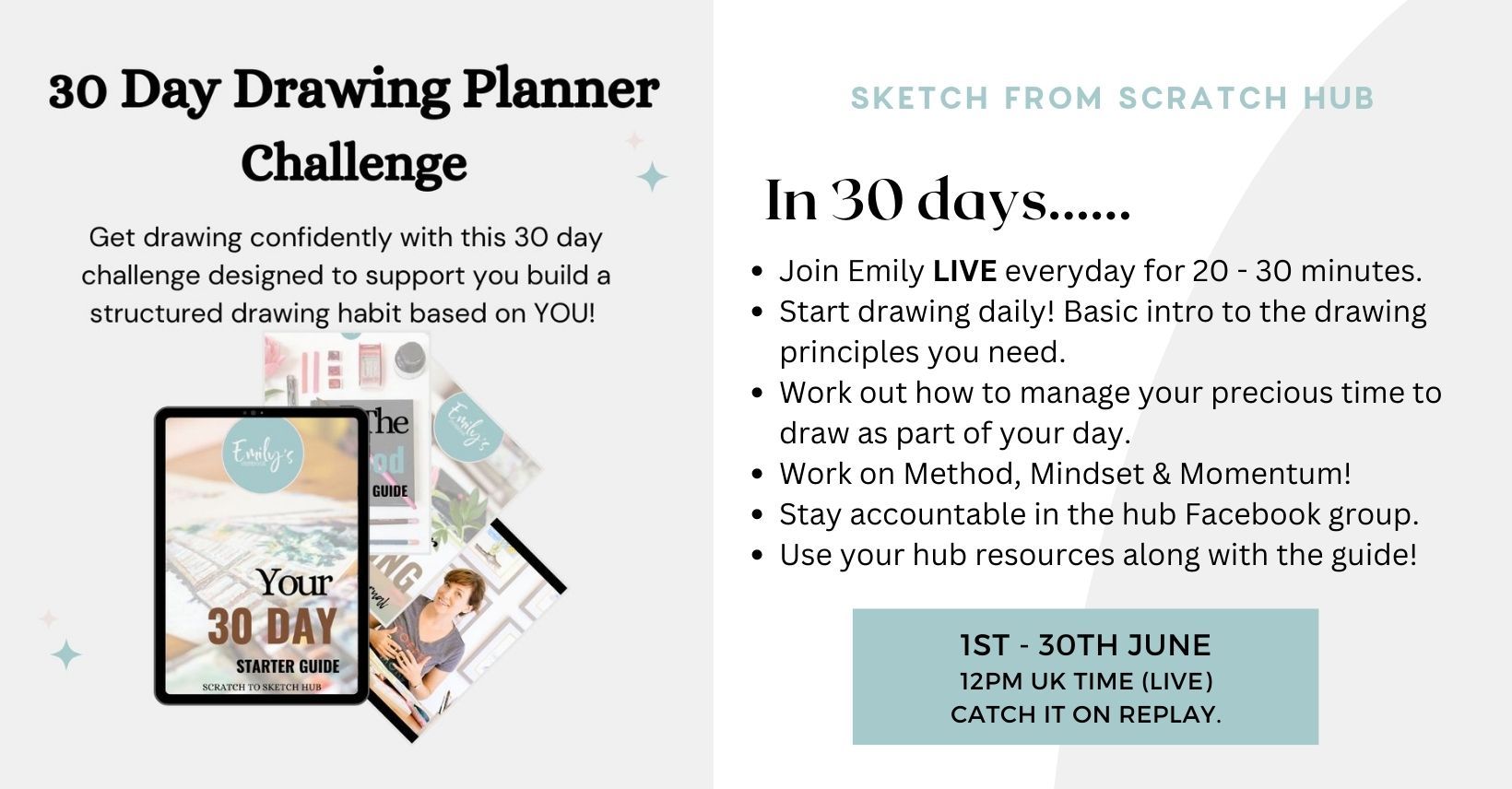 Your 30 Day Drawing Planner Challenge