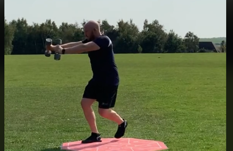 Tri-set of Hop and Push Exercises for All Planes of Motion