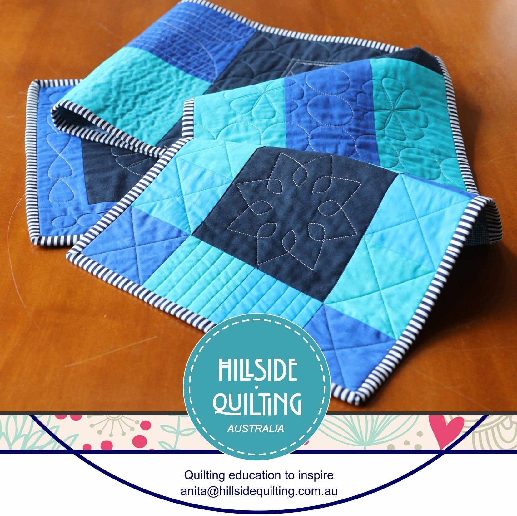 Westalee Design ruler quilting techniques using starter set.