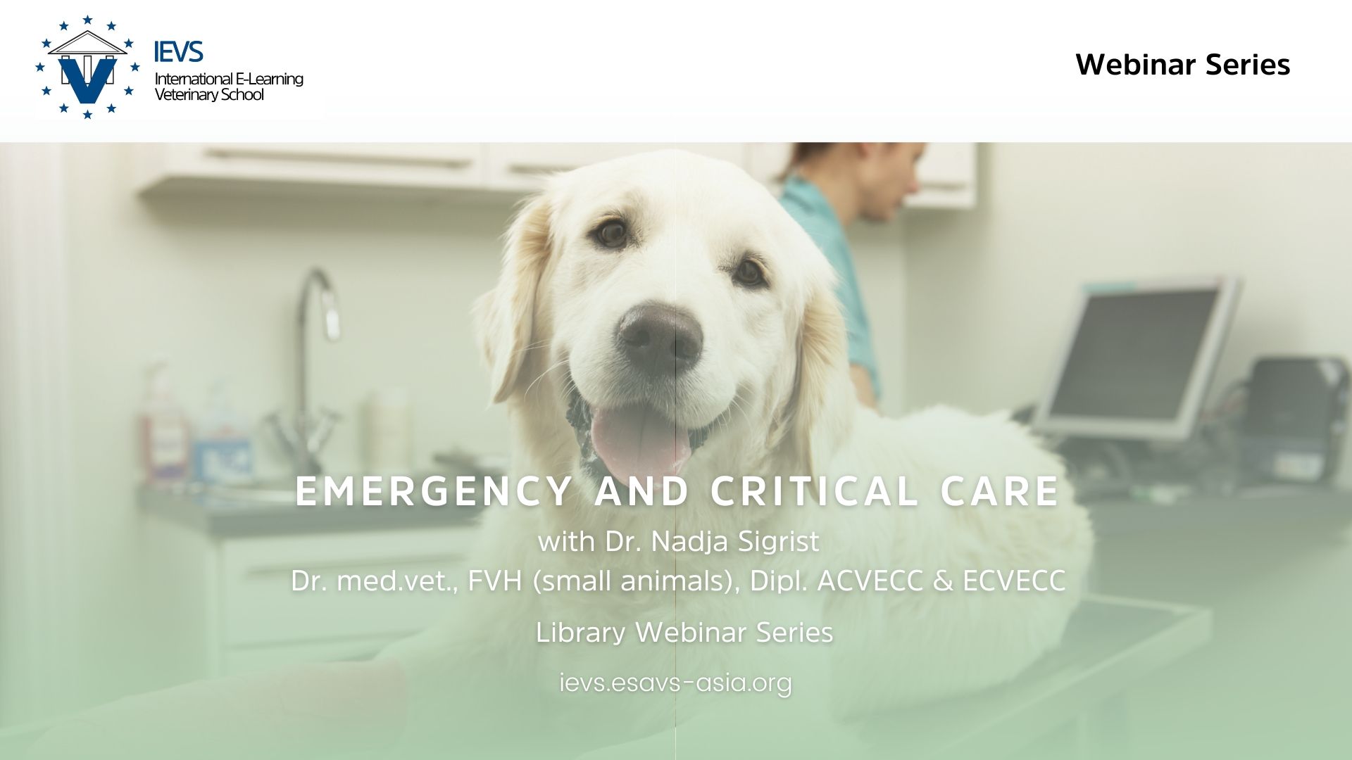 Emergency and Critical Care Webinar Announcement