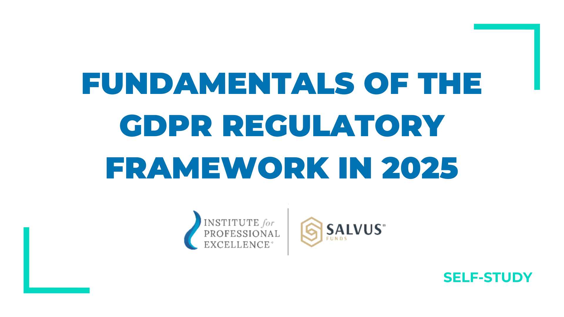 Fundamentals of the GDPR Regulatory Framework in 2025