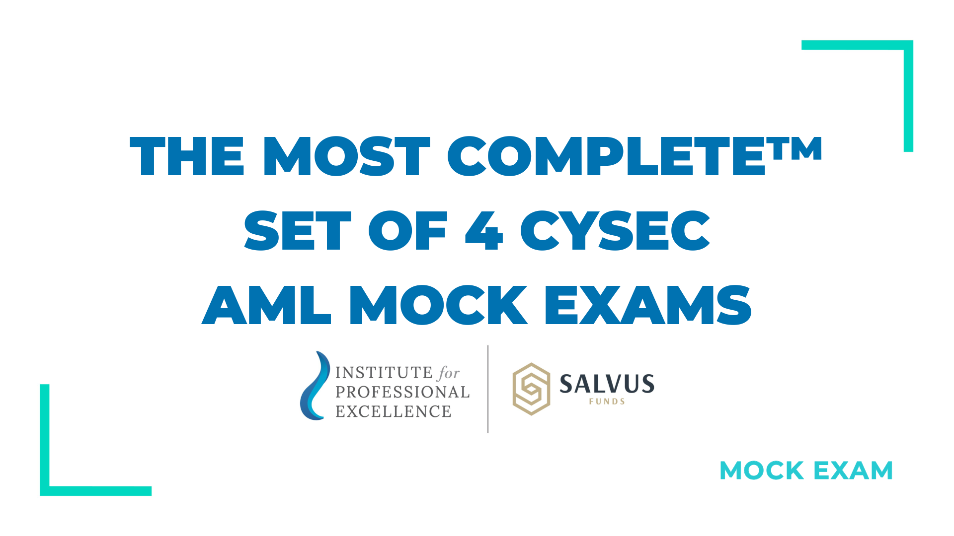 The Most Complete™ set of 4 CySEC AML mock exams
