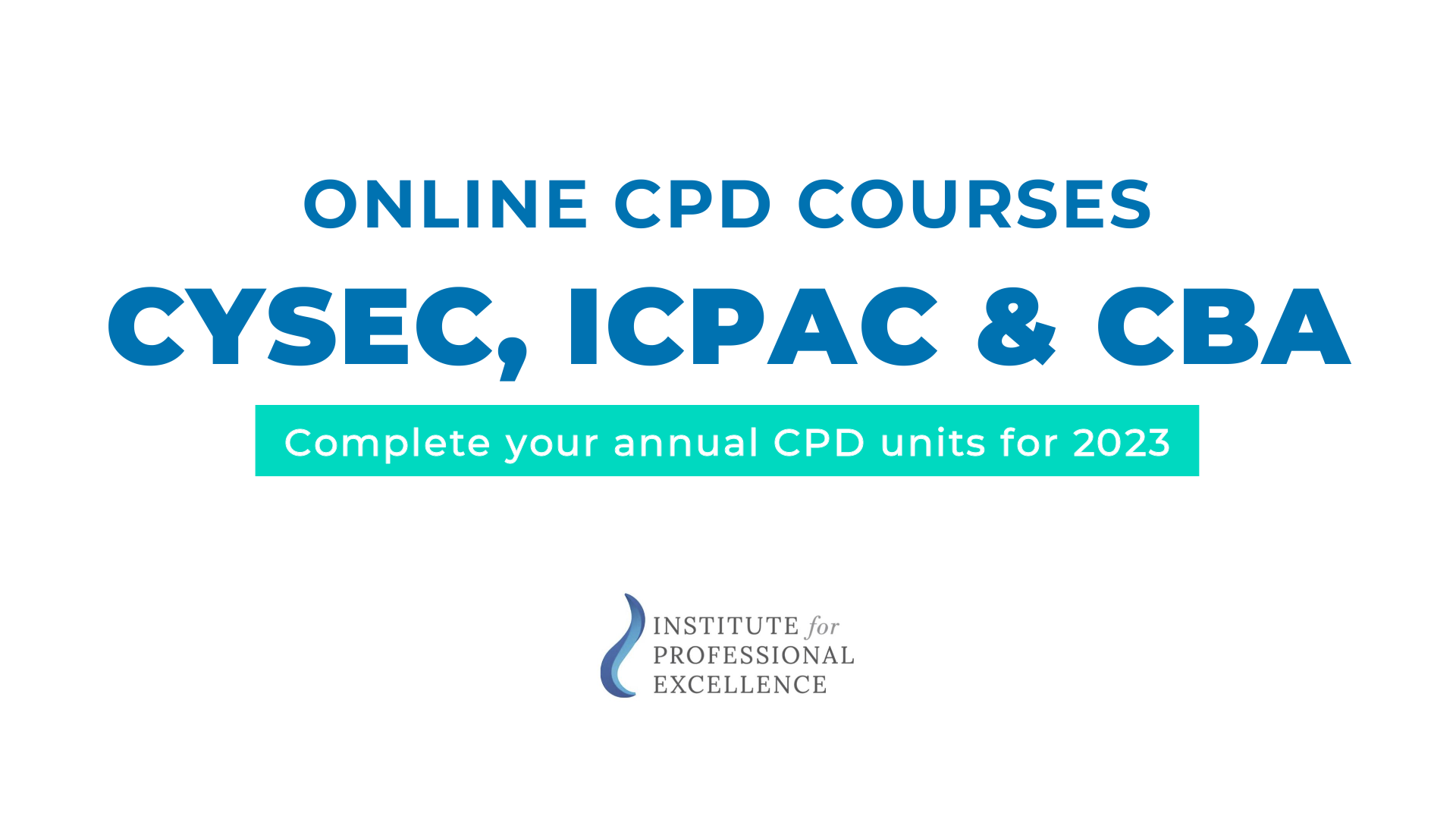 Online CPD courses for CySEC, ICPAC, and CBA professionals in 2023
