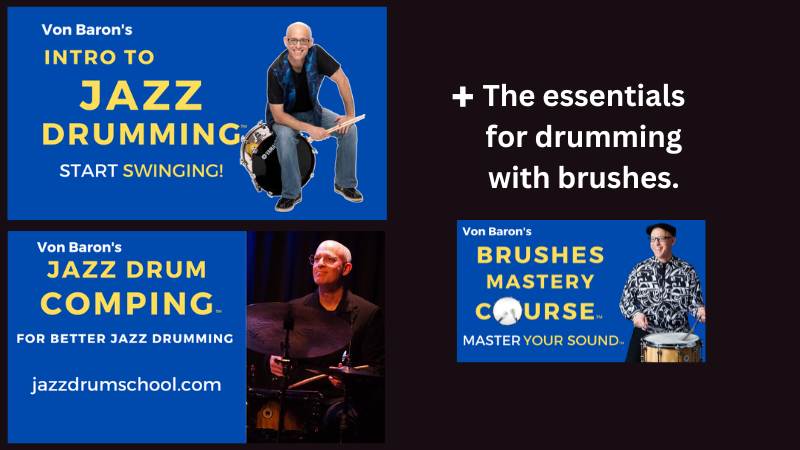 Basic Jazz Drum Patterns Drum Lessons Starter Pack