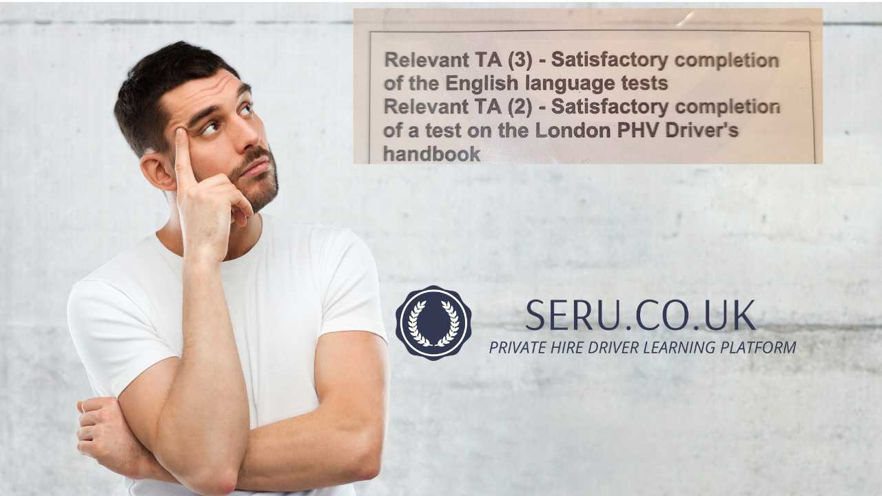 TA Conditions on PHV Driver’s Licence