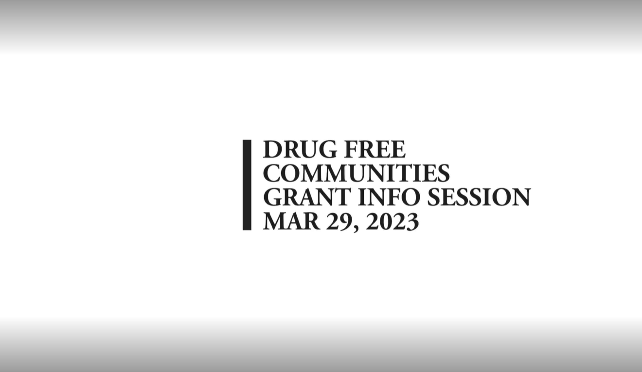 Drug-Free Communities Support Program 2023 Information