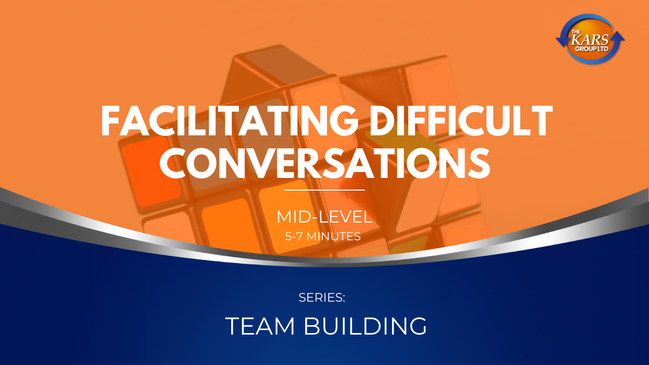 Facilitating Difficult Conversations Facilitating Difficult Conversations