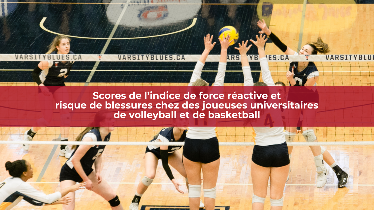 Des scores plus faibles en présaison de l’indice de force réactive sont ...