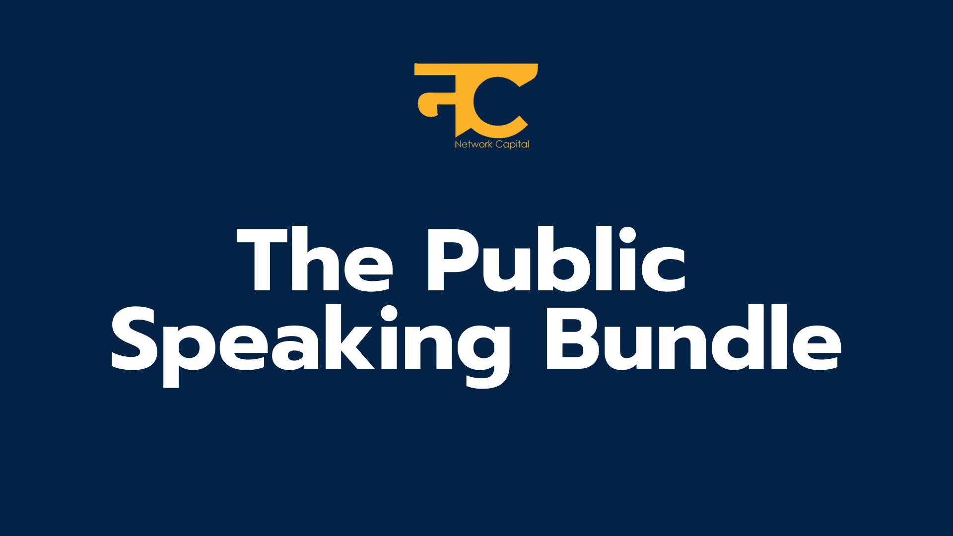 The Public Speaking Bundle
