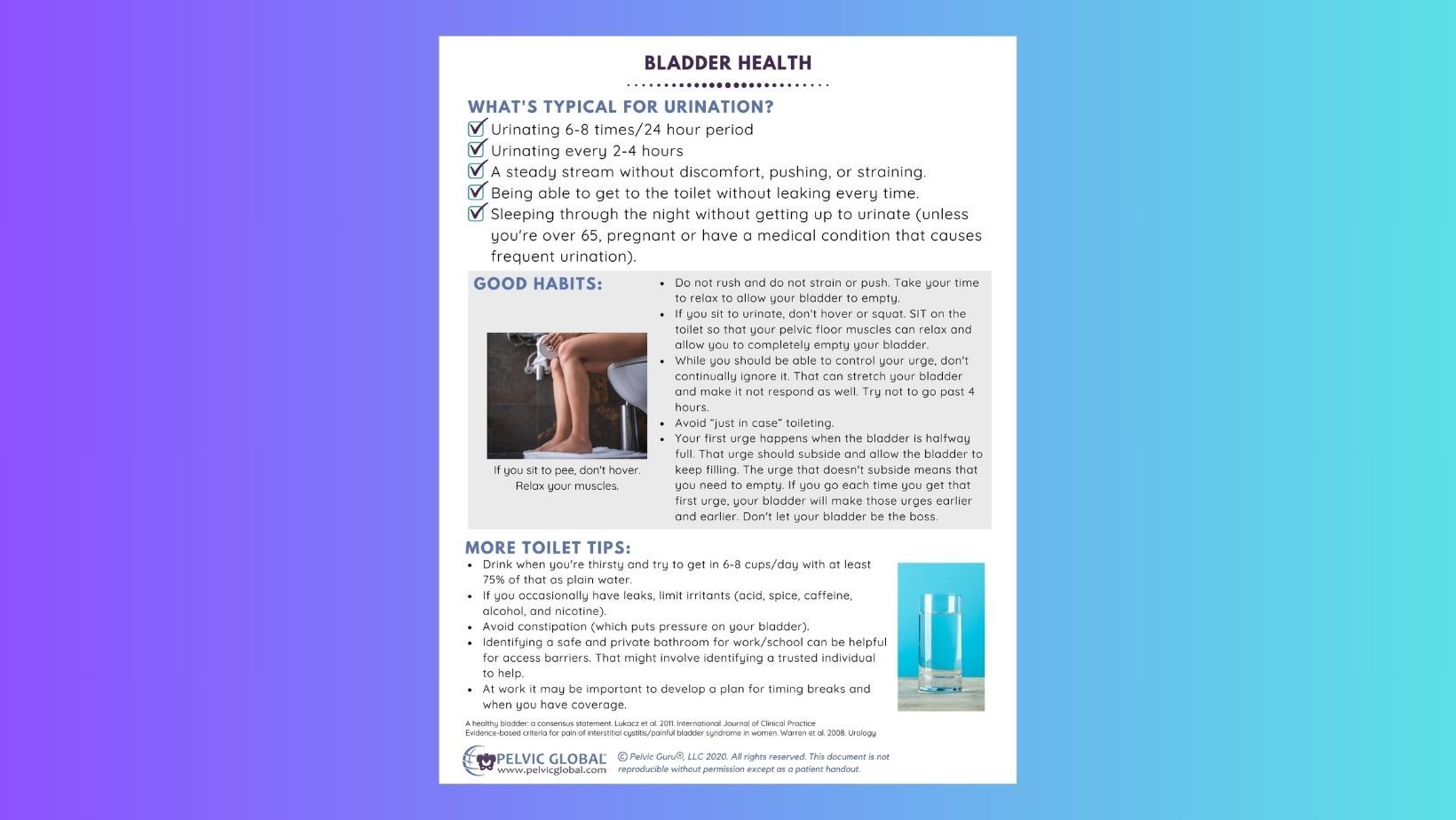 Bladder Health: Handouts (1)