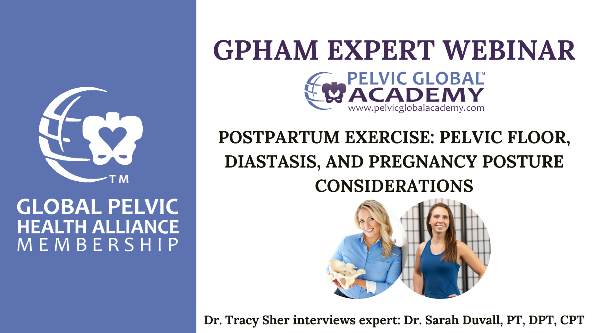 GPHAM Webinar: Postpartum Exercise: Pelvic Floor, Diastasis, and ...