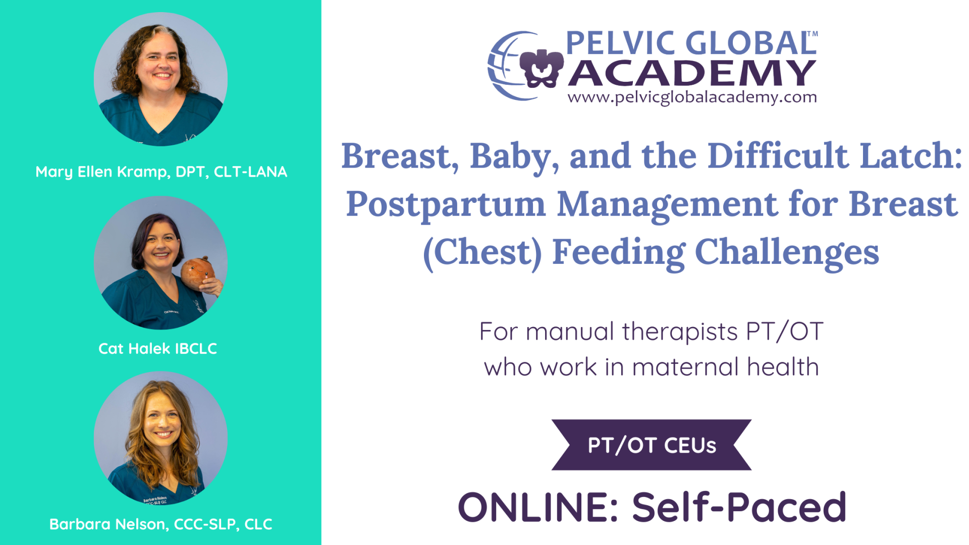 SELF PACED Breast, Baby, and the Difficult Latch: Postpartum Management ...
