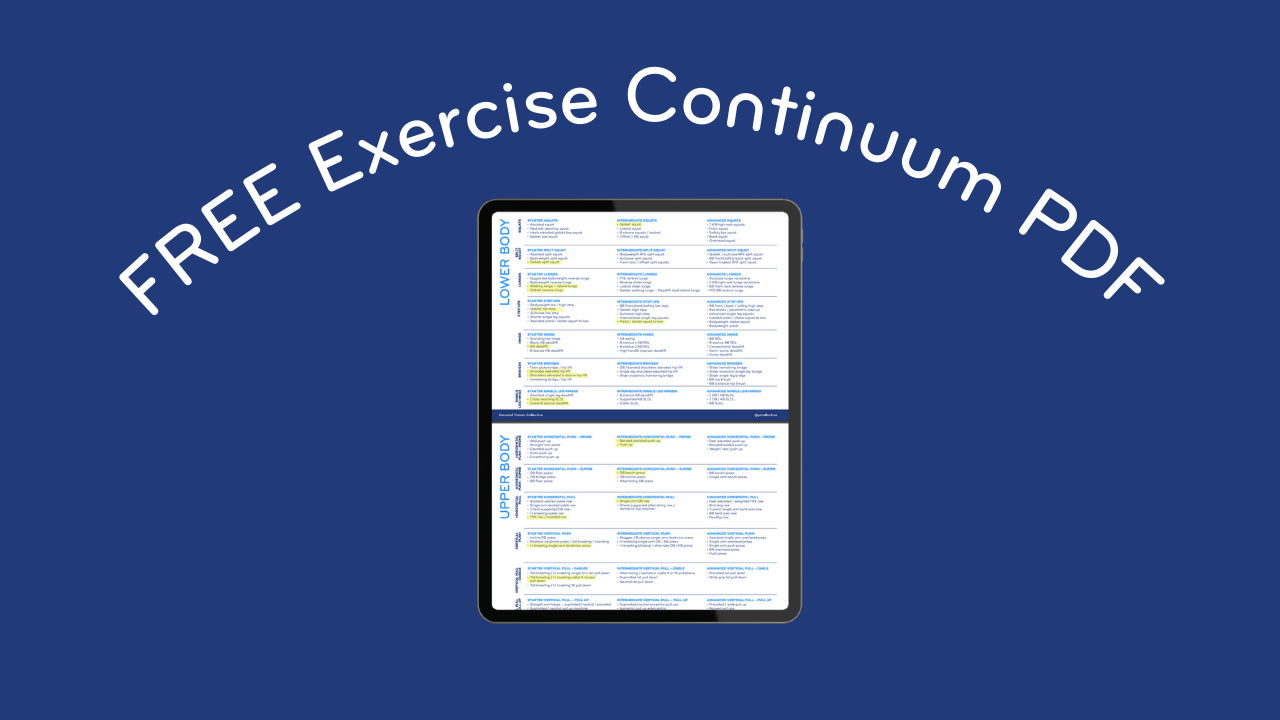 FREE Exercise Continuum PDF