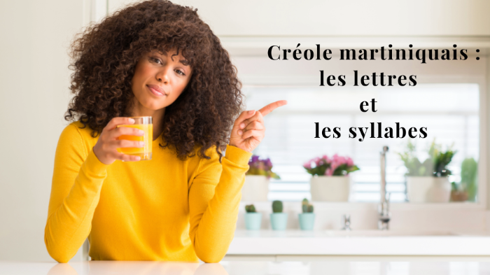 Les lettres et syllabes du créole martiniquais en musique