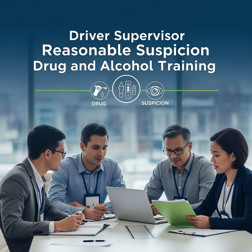 DOT Reasonable Suspicion Drug and Alcohol Training for Supervisors