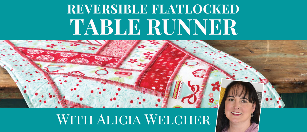 Reversible Flatlocked Table Runner