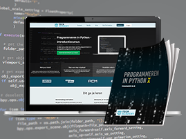 cursus programmeren met Python (online cursus + boek)
