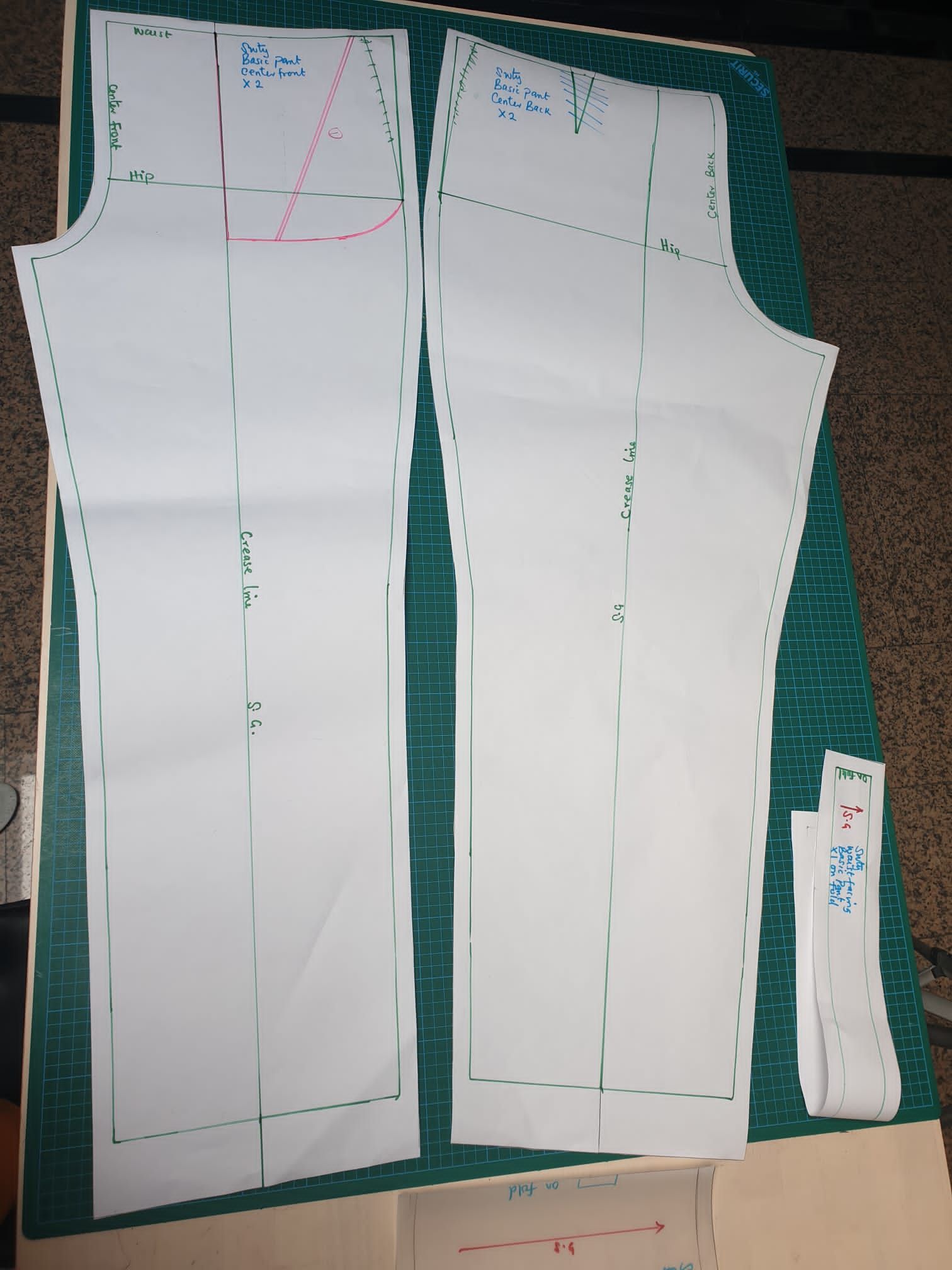 MENS COURSE #7. CLASSIC PANT PART 1(PATTERNS)