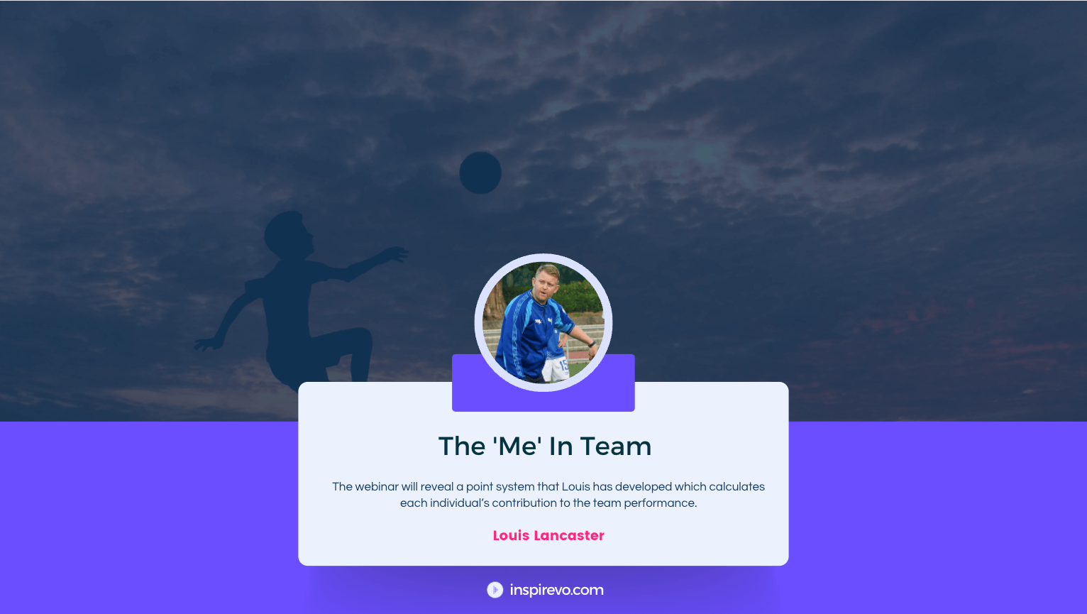 The ‘Me’ In Team | Louis Lancaster
