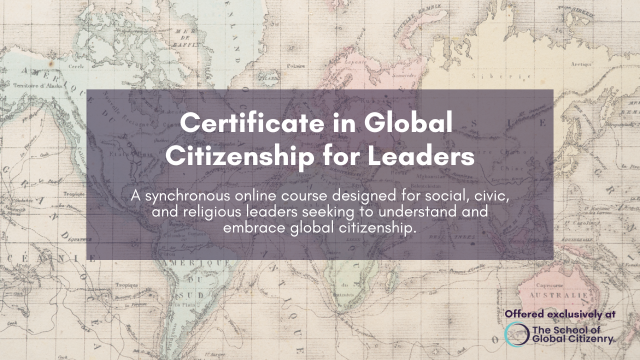 Certificate in Global Citizenship for Leaders