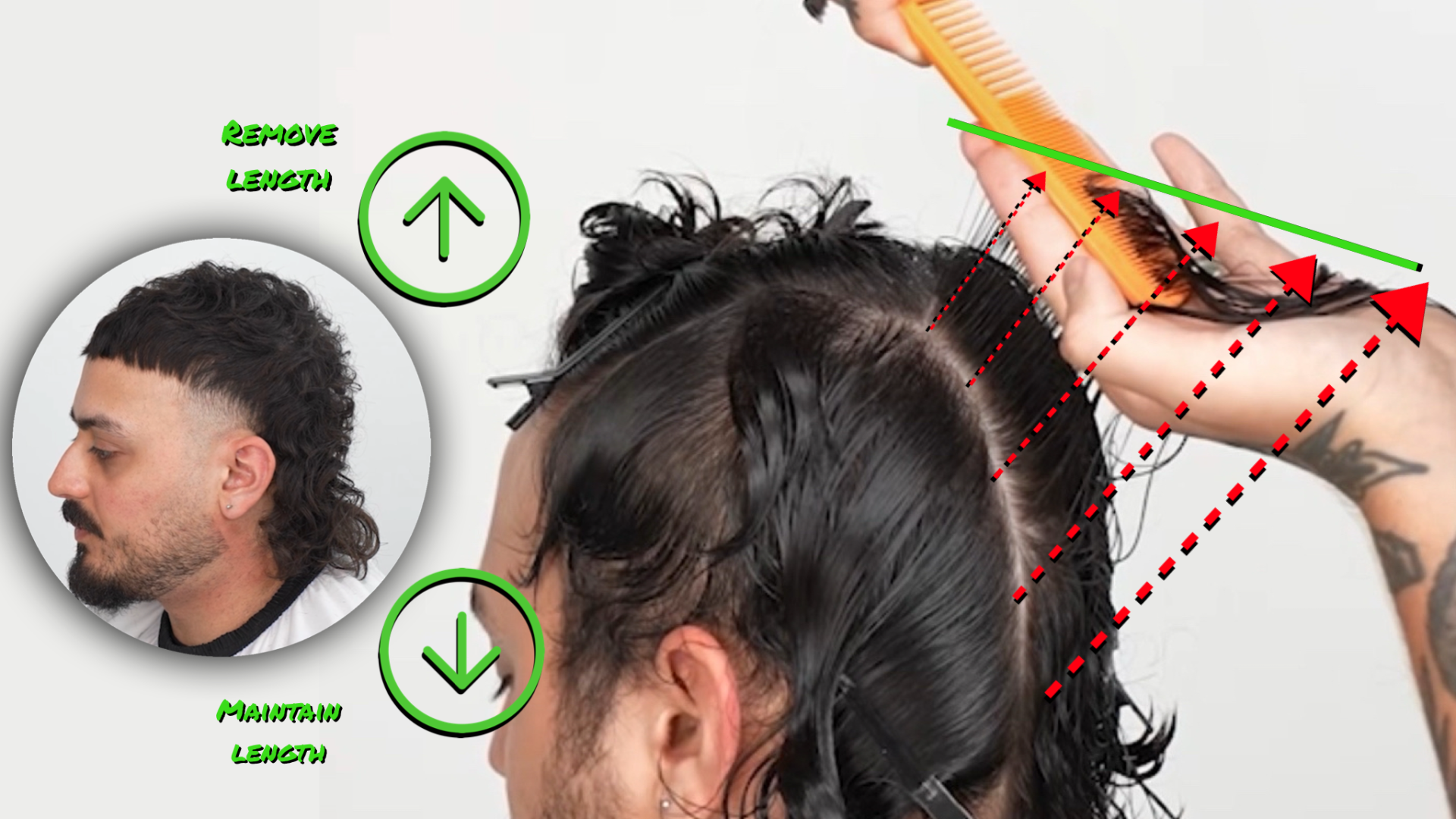 Layered Mullet & Hairline Building Full Tutorial