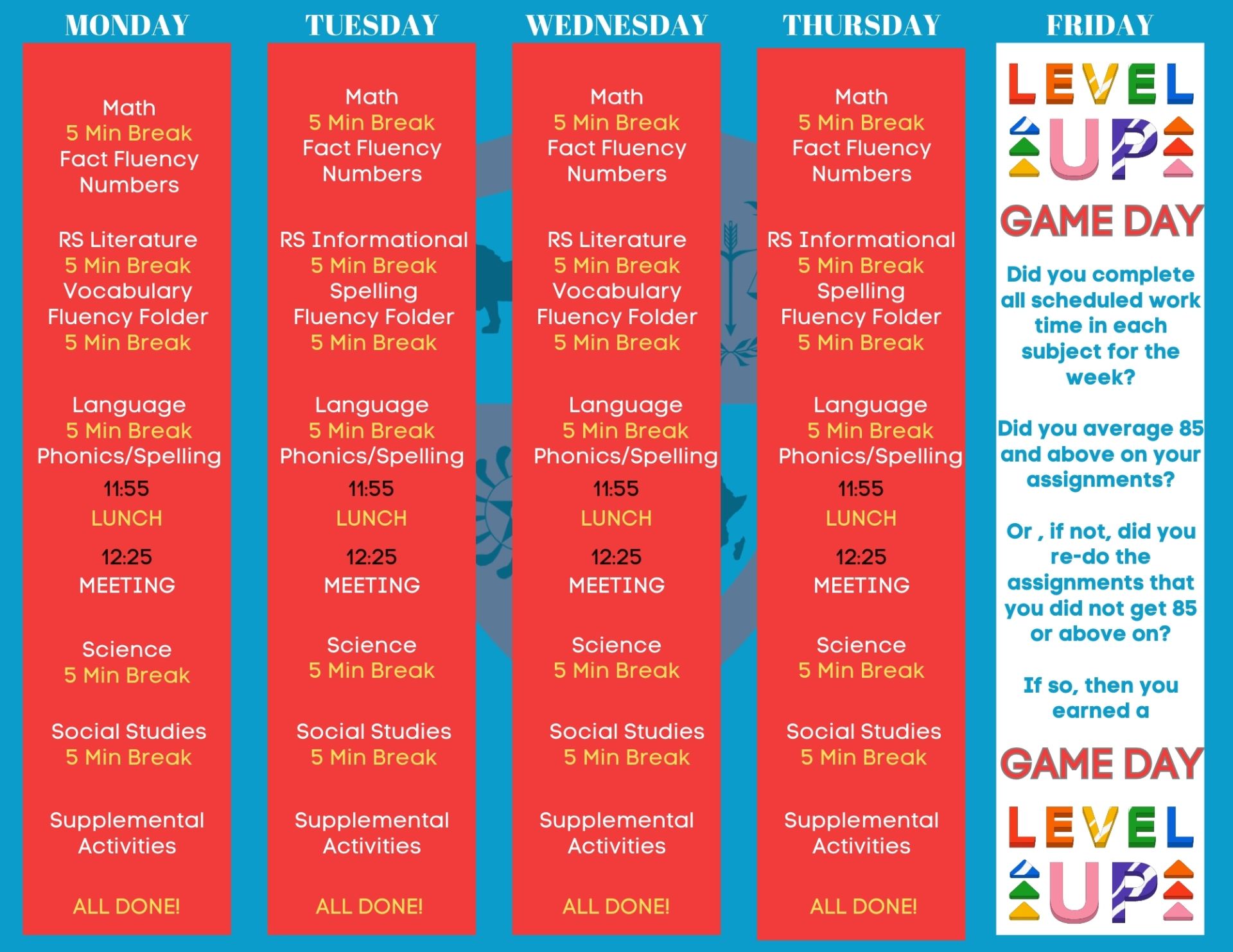 Lower Schools Homeroom