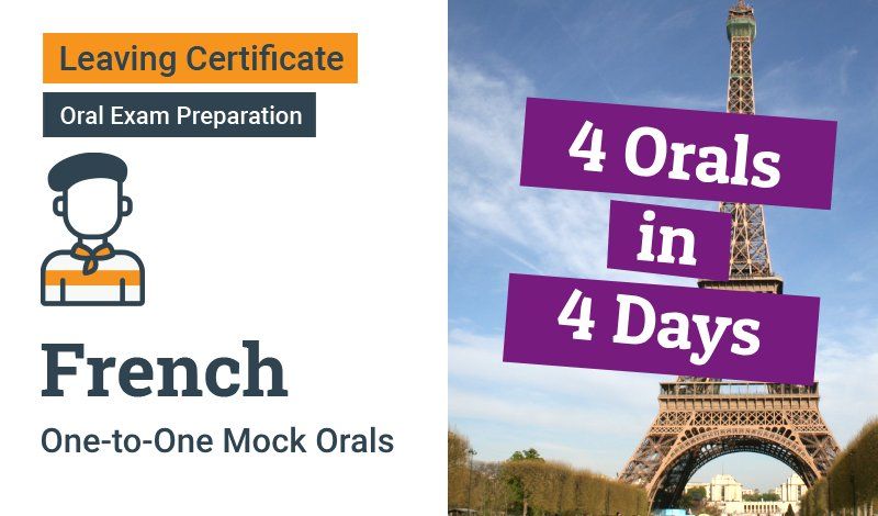French: One-to-One Mock Orals (4 Orals in 4 Days)