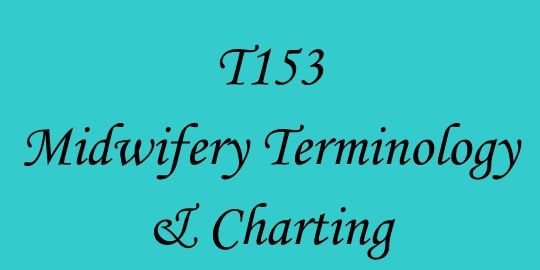 T153 - Midwife Terminology & Charting