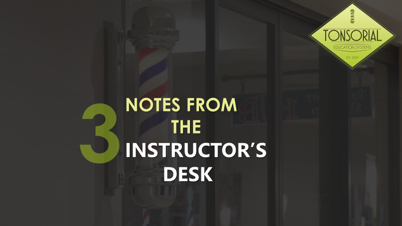 3 Notes from The Instructor's Desk