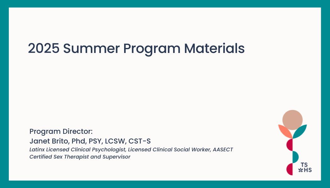 2025 Summer Program Materials