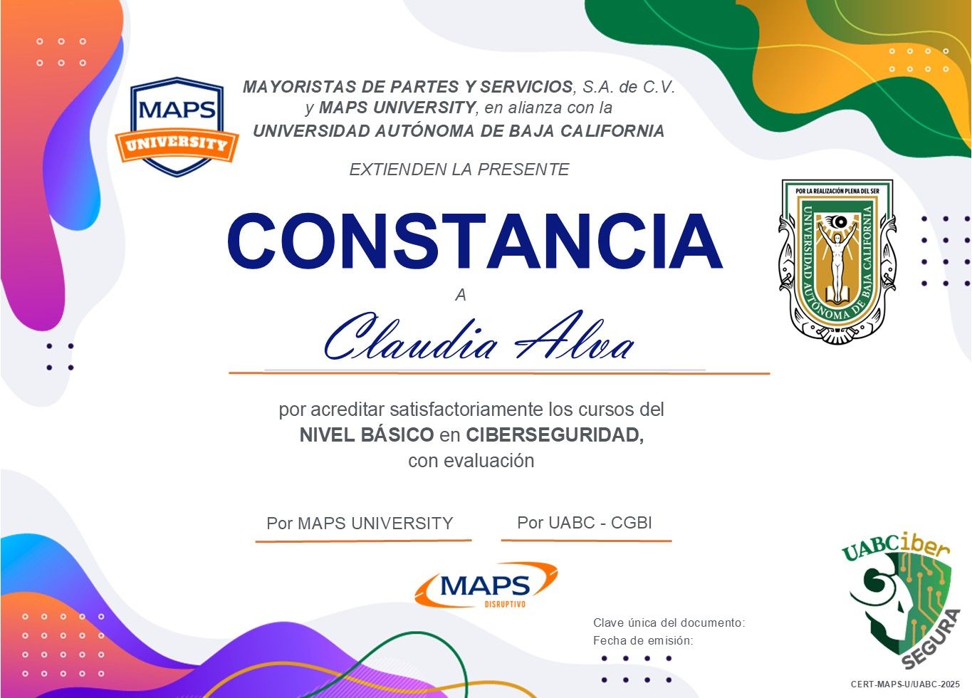 MAPS University y UABC: aliados en la formación en ciberseguridad.